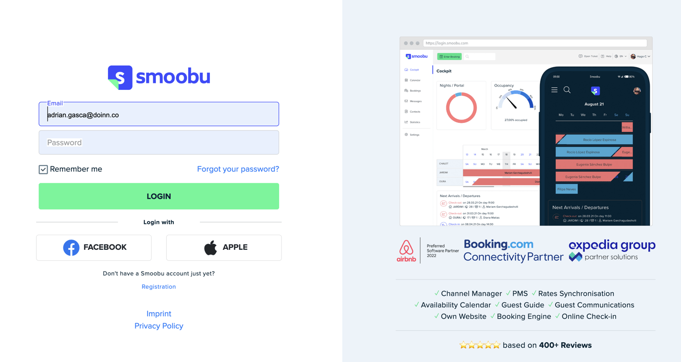 Integración Smoobu - Doinn